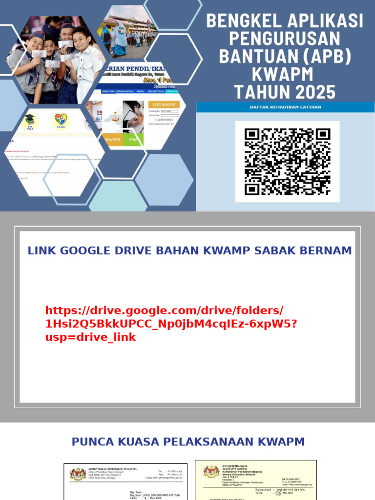 Slaid Taklimat Bengkel Apb Kwapm 2025 | PDF