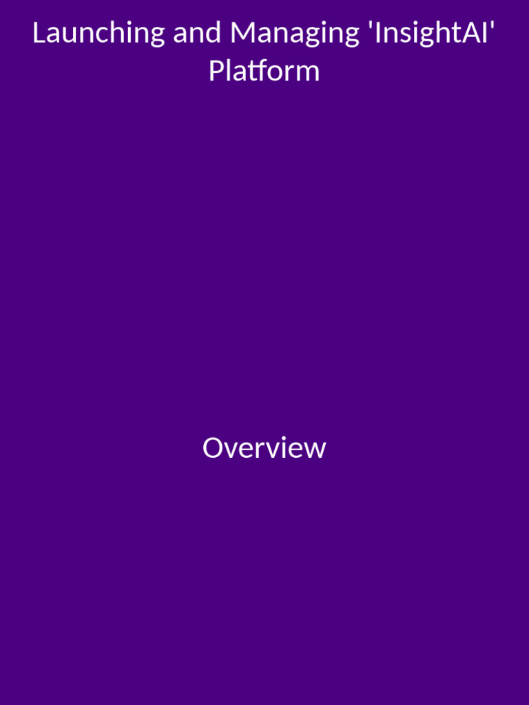InsightAI Creative Purple Presentation | PDF