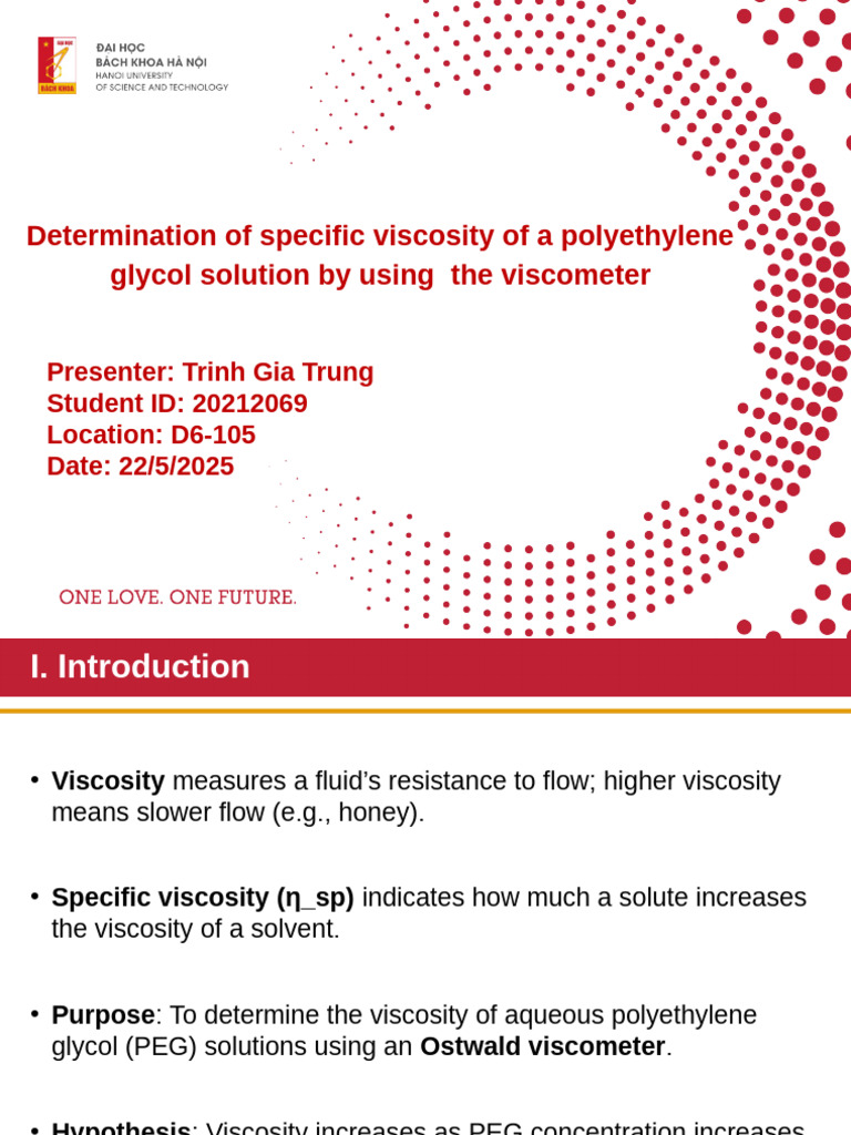 Ex3.1 TrungTG 20212069 | PDF | Polyethylene Glycol | Viscosity
