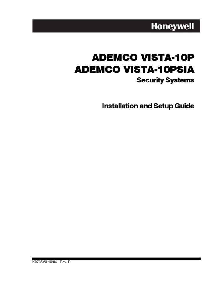 Ademco Vista 10 1 | PDF | Electrical Connector | Telephone