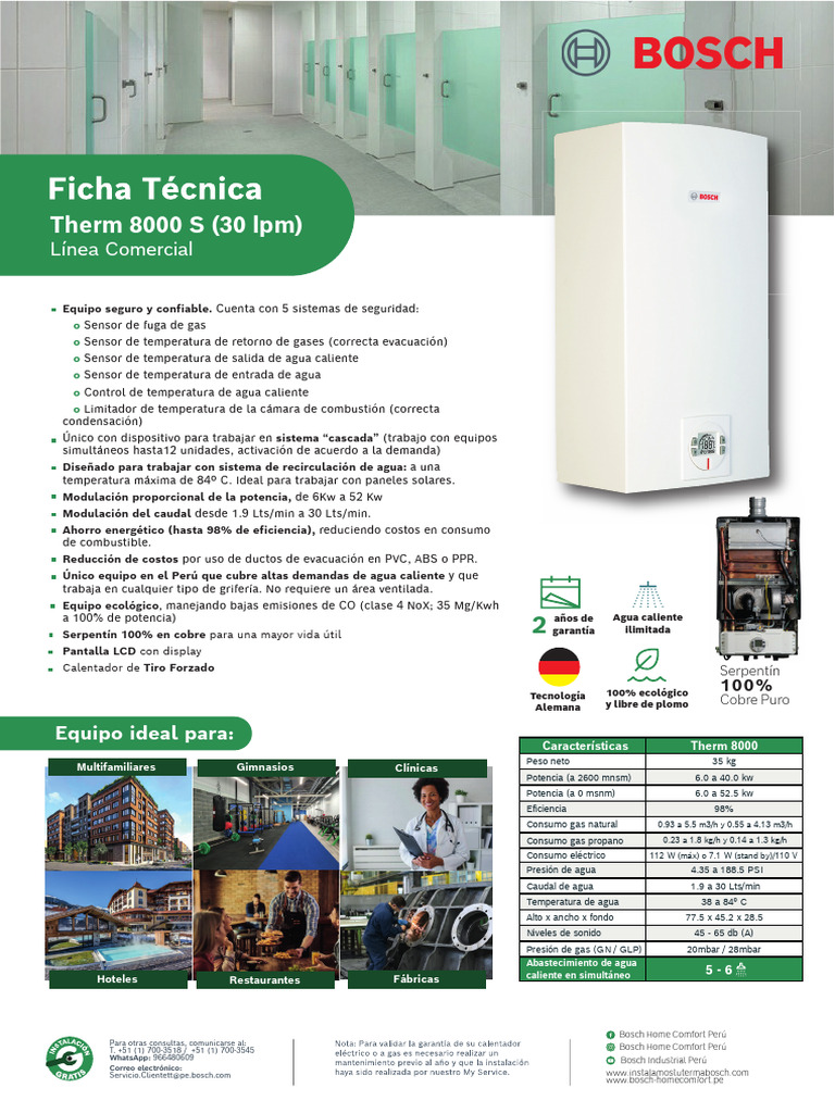 Fichas-Tecnicas - Therm 8000 | PDF | Agua