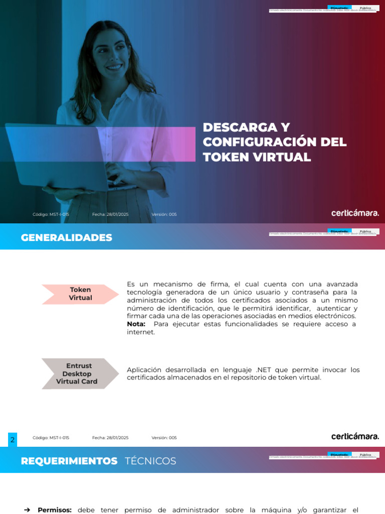 Descarga y Configuracion Token Virtual | PDF | Contraseña | Internet