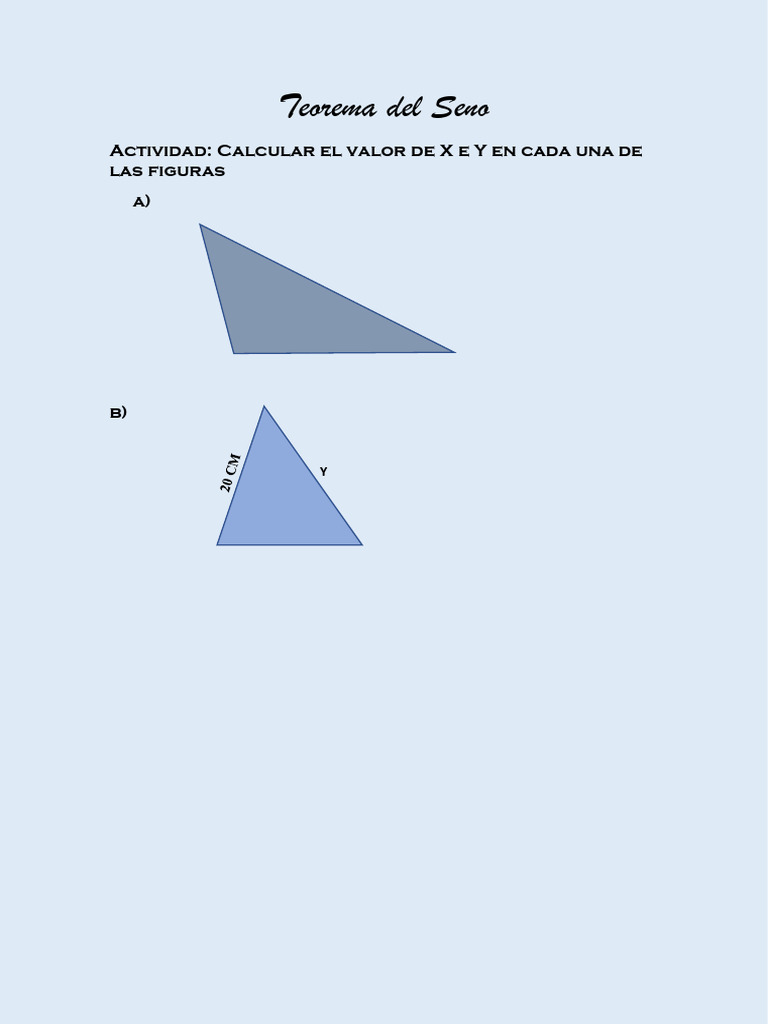 Teorema Del Seno | PDF
