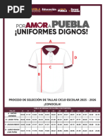 Tabla de Tallas de Playeras | PDF