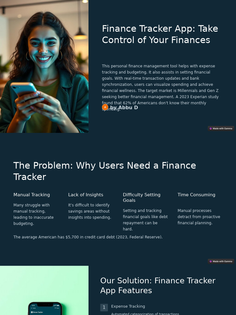 Finance Tracker App Take Control of Your Finances | PDF | Cloud ...