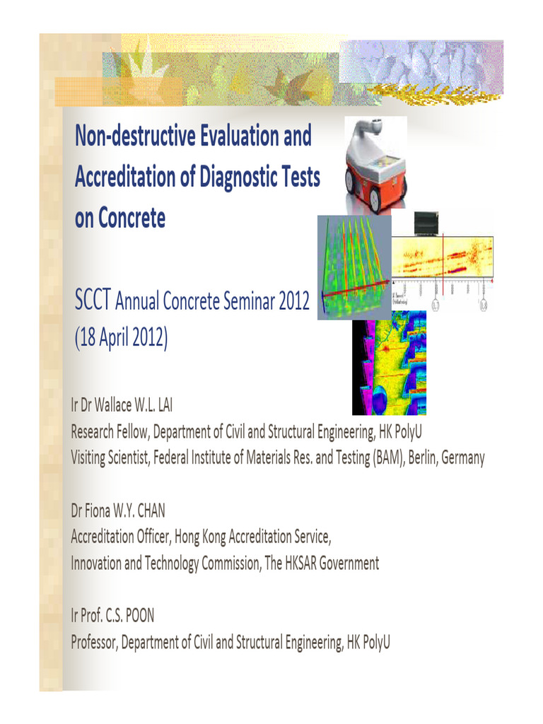 Non-Destructive Evaluation and Accreditation of Diagnostic Tests On ...