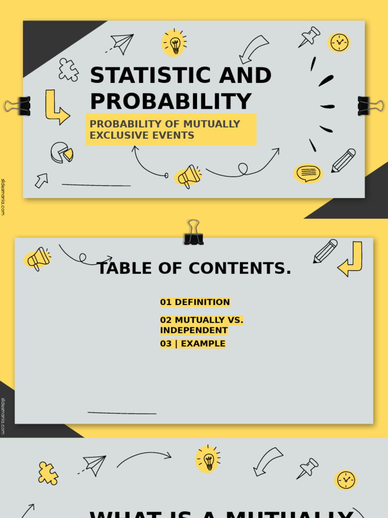 Probability of Mutually Exclusive Event | PDF | Probability ...