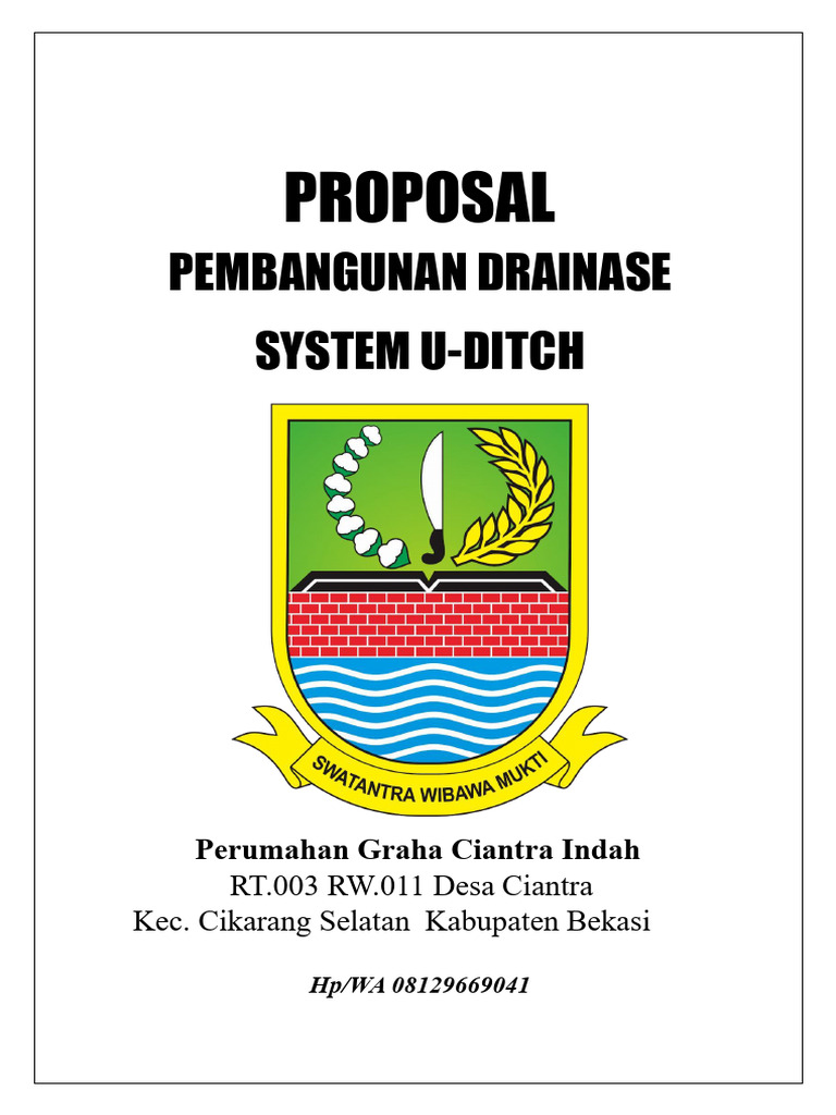 Proposal Drainase A RT.003 | PDF