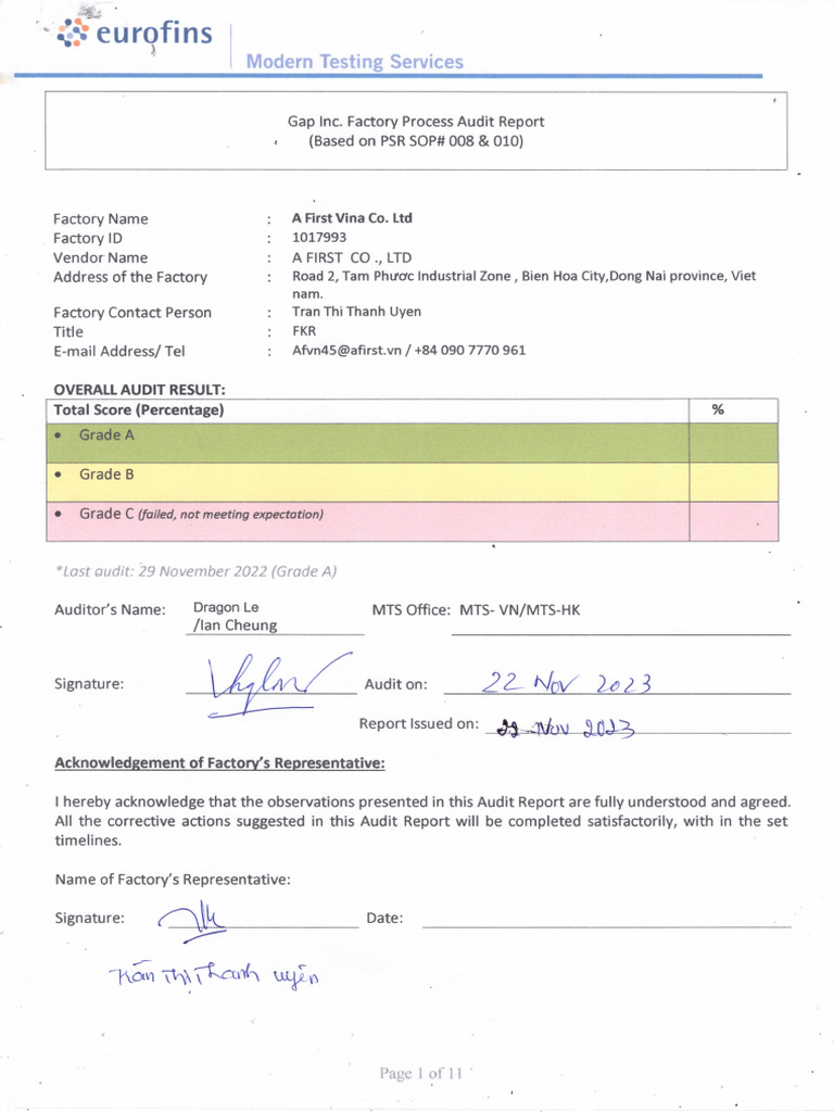 PSR Report | PDF