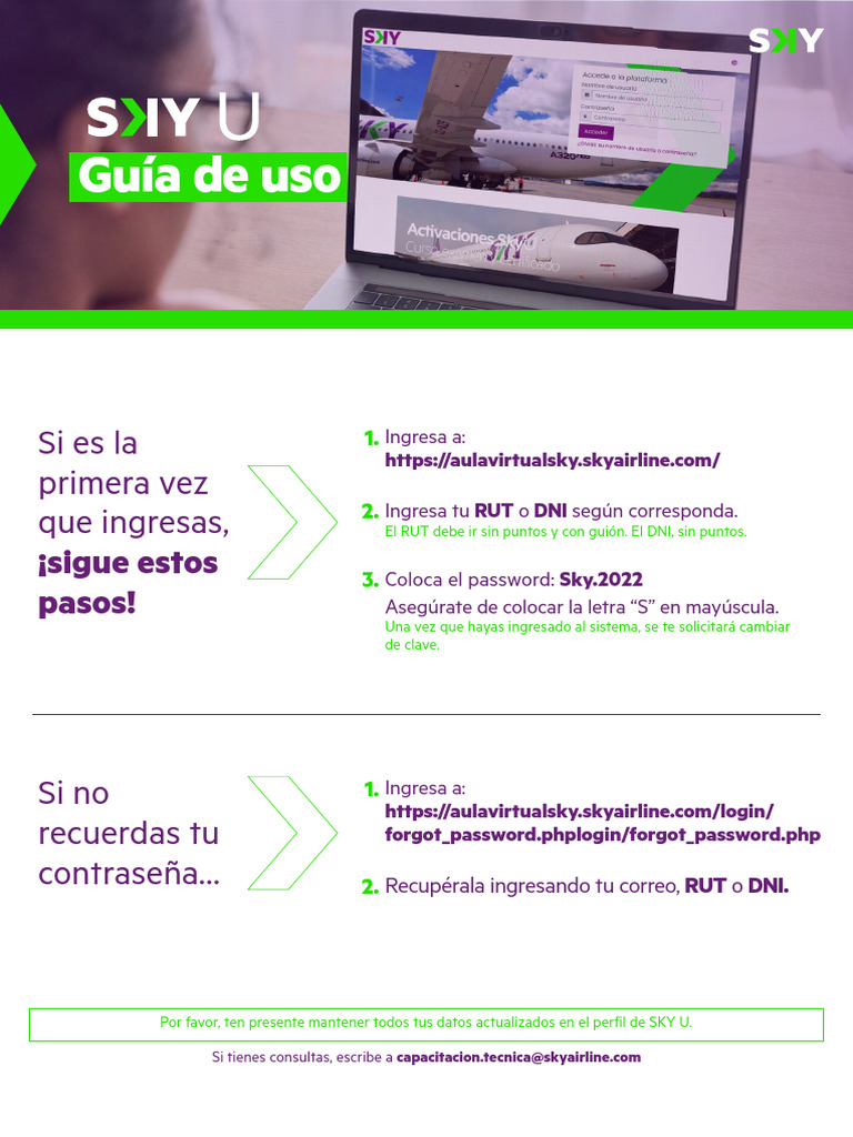 SKY U - Guía de Uso | PDF