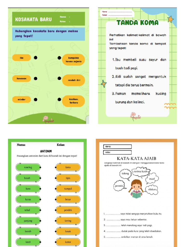 LKPD Kelas 2 Bahasa Indonesia | PDF