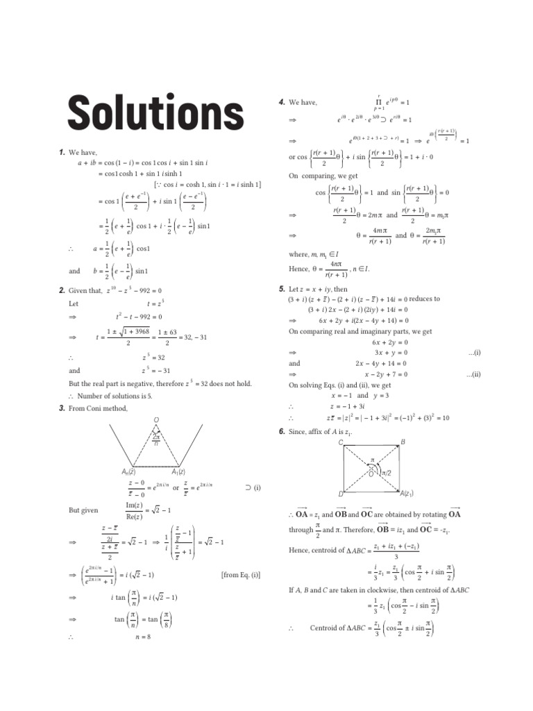 Complex Numbers | PDF | Mathematical Analysis | Mathematics