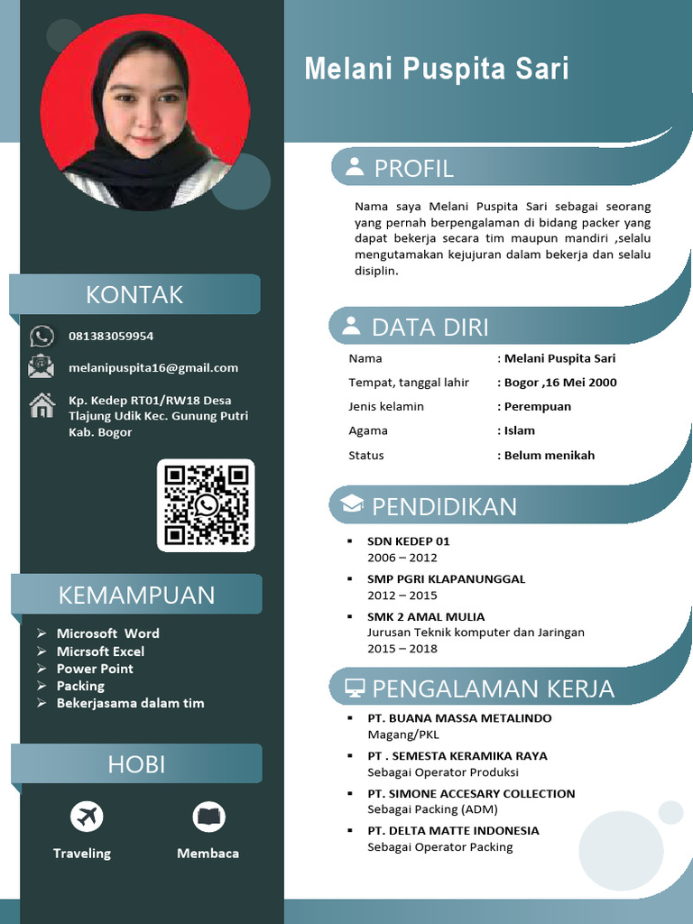Cv. Melani Puspita Sari | PDF