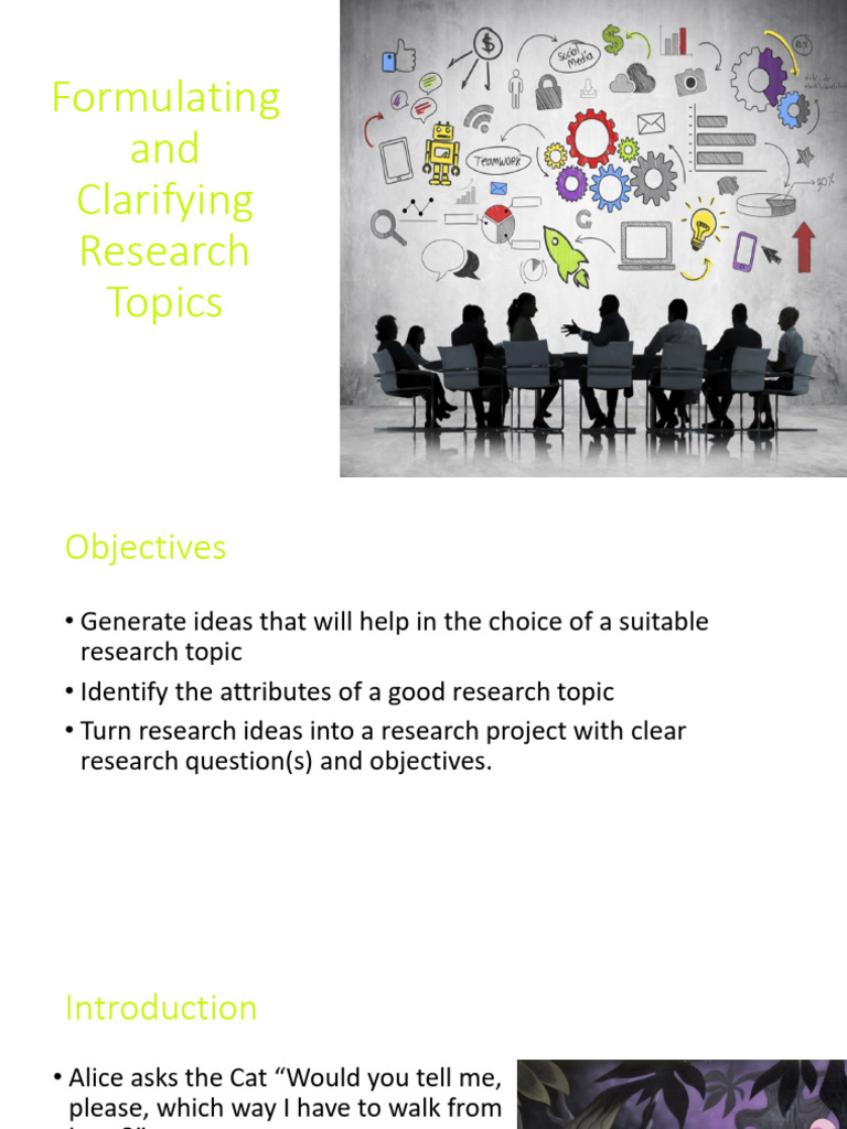1.2 Formulating and Clarifying Research Topics RM II | PDF | Theory | Hypothesis
