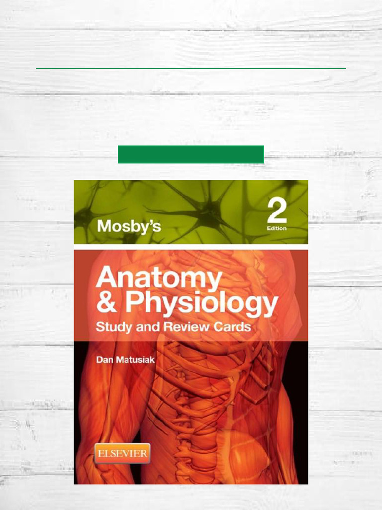 Ultimate Pick Mosby's Anatomy & Physiology Study and Review Cards 2nd ...
