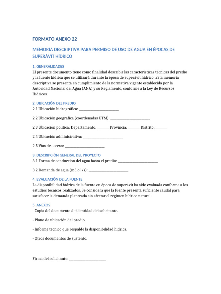 Formato Anexo 22 Completo Version2 | PDF