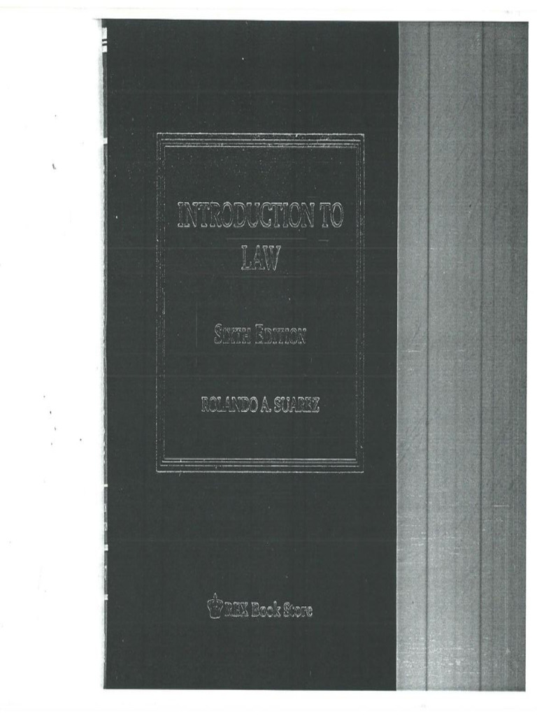 Intro To Law by Rolando Suarez | PDF