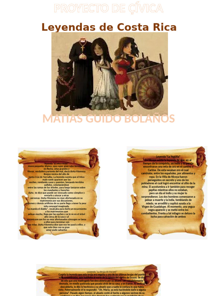 Leyendas Populares de Costa Rica | PDF | Sobrenatural | Leyendas ...