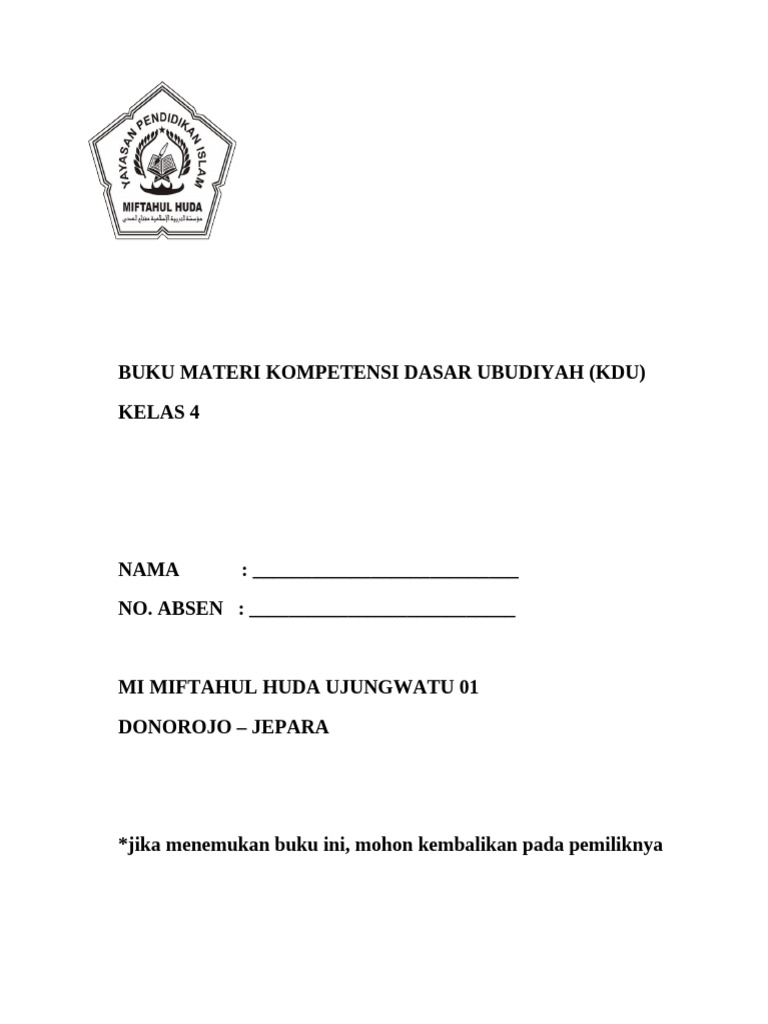 Kdu Kelas 4 | PDF