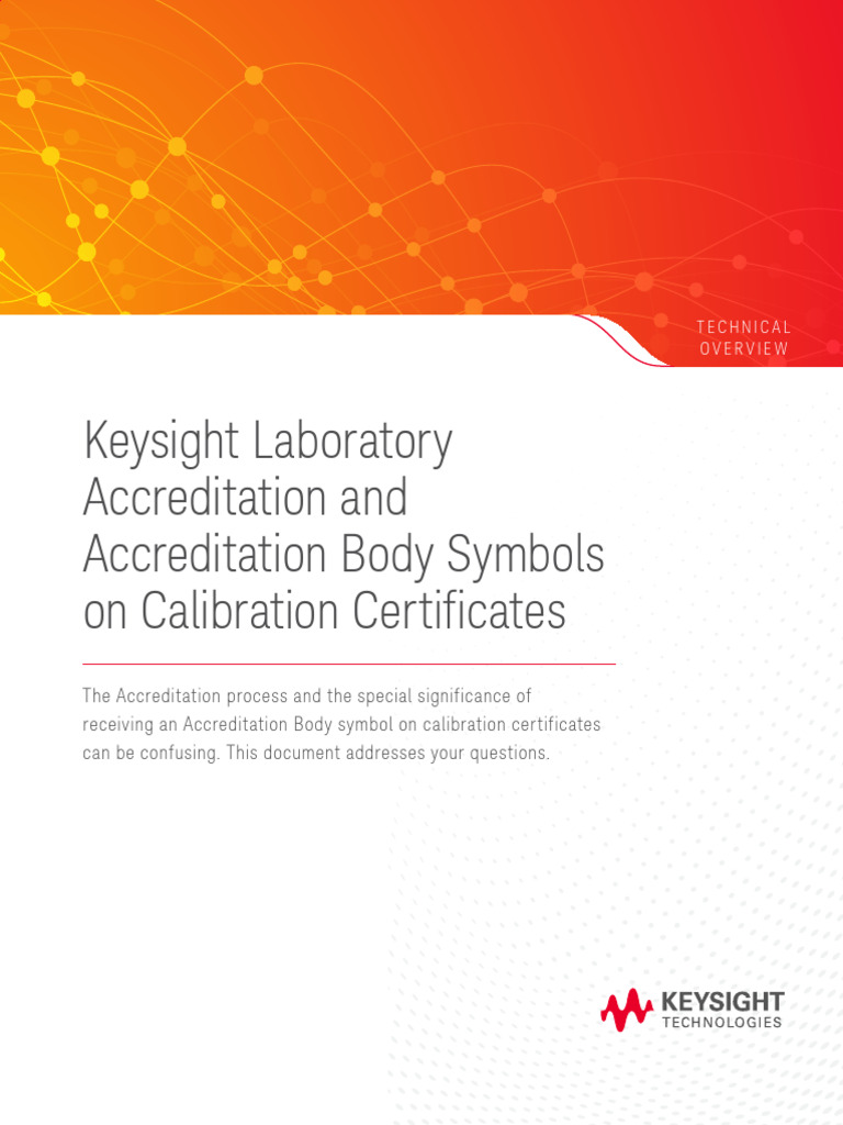 Laboratory Accreditation and Accreditation Body Symbols On Calibration ...