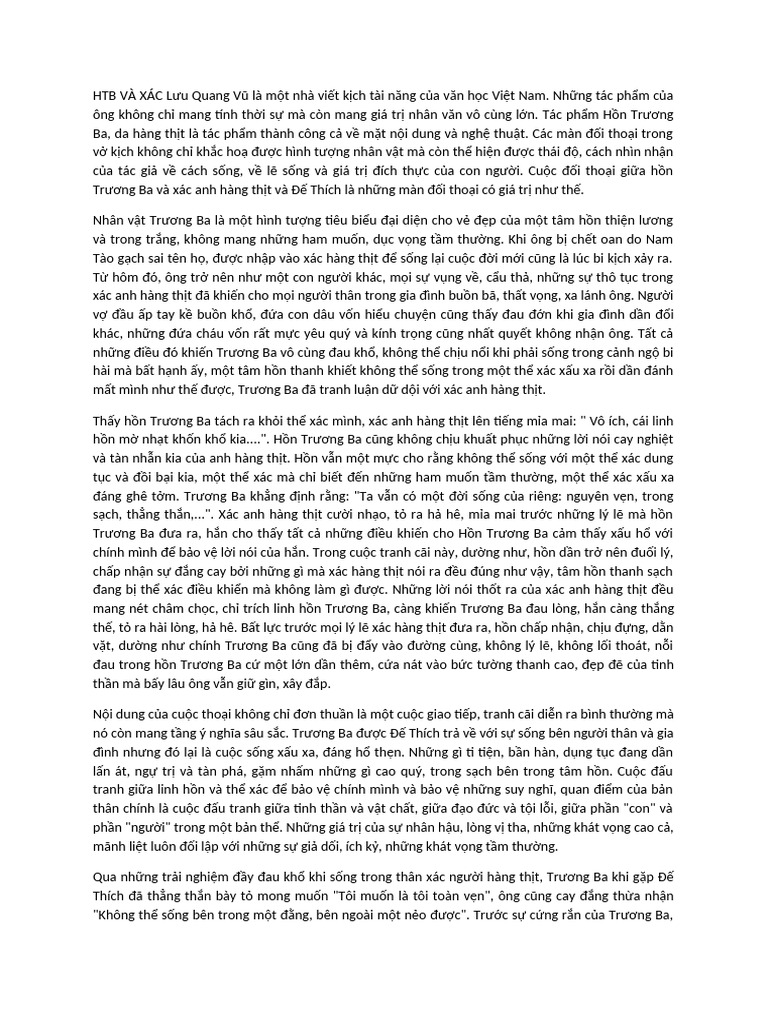 HTB VÀ XÁC | PDF