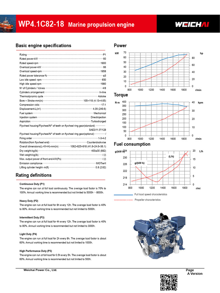 WP4.1C82-18 Datasheet - EN - 202104 | PDF | Vehicle Technology | Engines