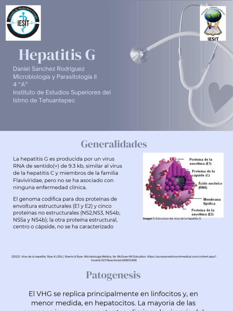 Hepatitis G Presentación Proyecto de Medicina Ilustración Azul.pdf ...