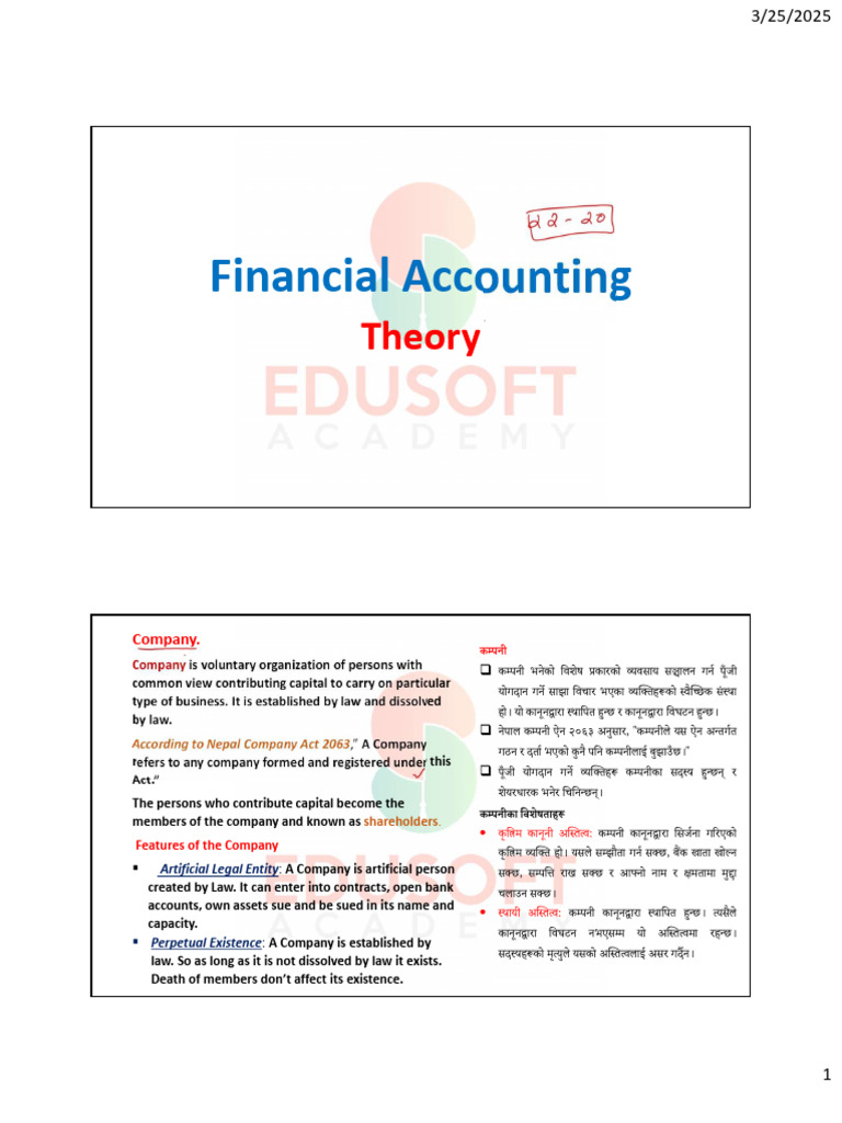 Financial Accounting Theory | PDF