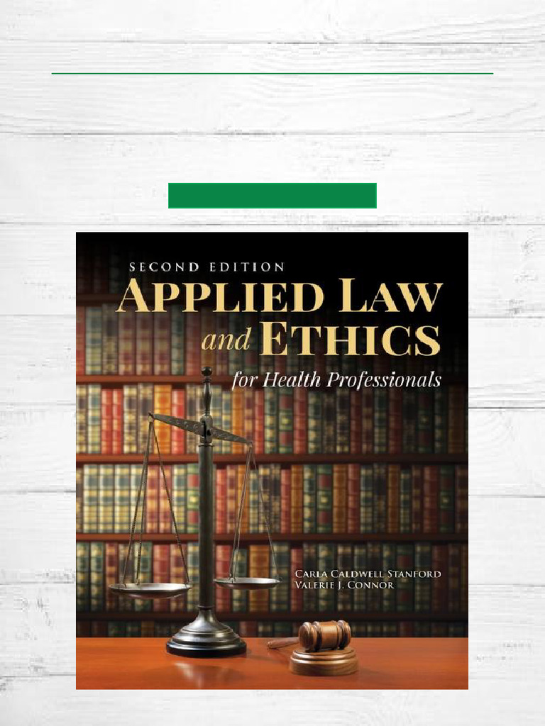 Must Read Applied Law & Ethics For Health Professionals 2nd Edition ...