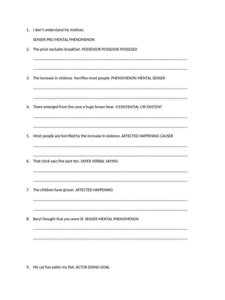 Transitivity-Practice 1 | PDF | Psychology | Behavioural Sciences