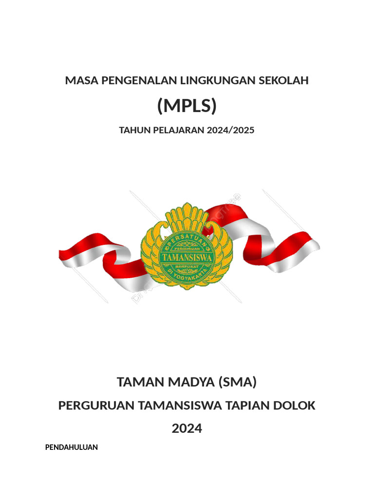 Proposal MPLS TAMAN MADYA 2024 | PDF