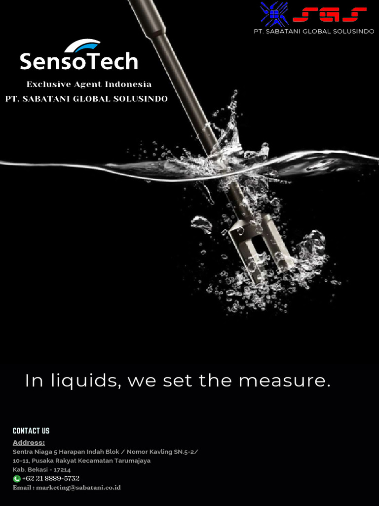 Sensotech - PT. Sabatani (Exclusive Agent Indonesia) | PDF | Sensor ...