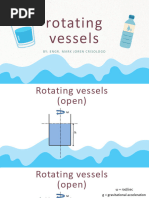 Open Rotating Vessel Problems | PDF | Speed | Rotation Around A Fixed Axis