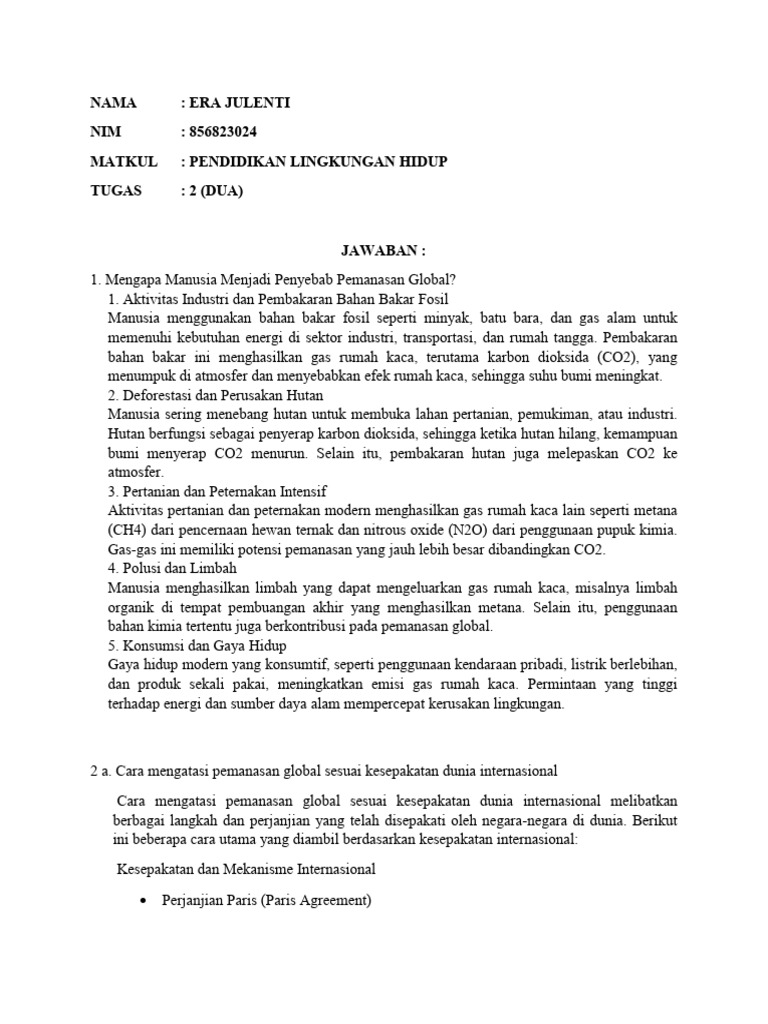 Tugas 2 PLH - Era Julenti | PDF