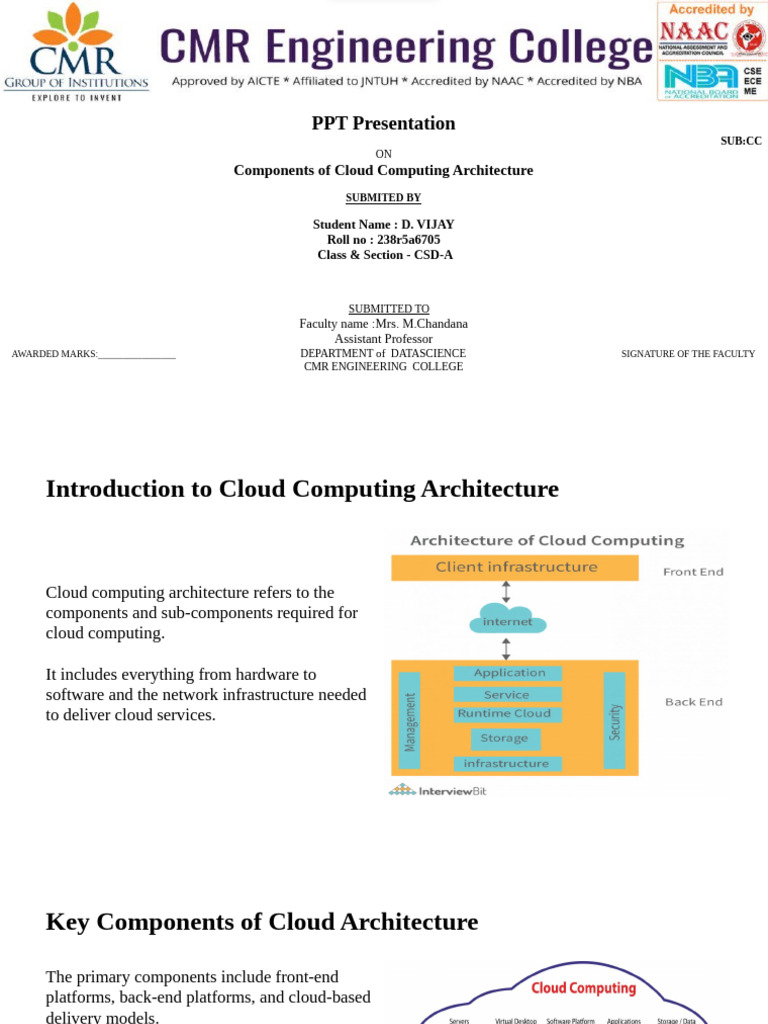 Cloud Computing Architecture | PDF | Cloud Computing | Software As A Service