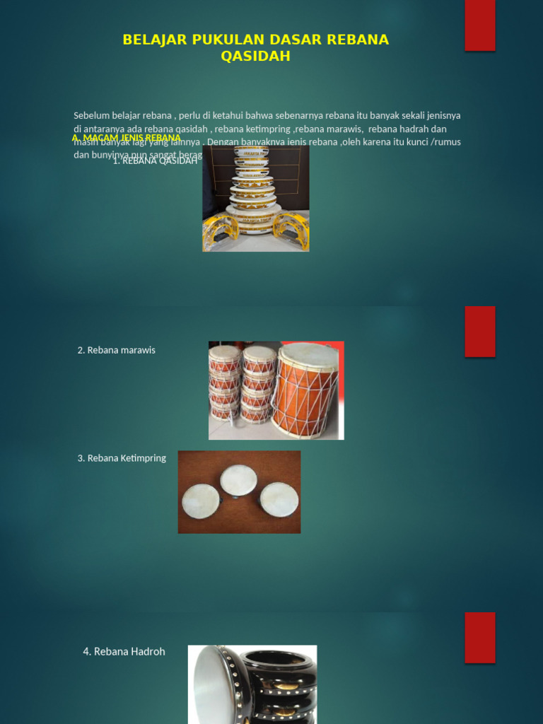Jenis dan Teknik Rebana Qasidah | PDF