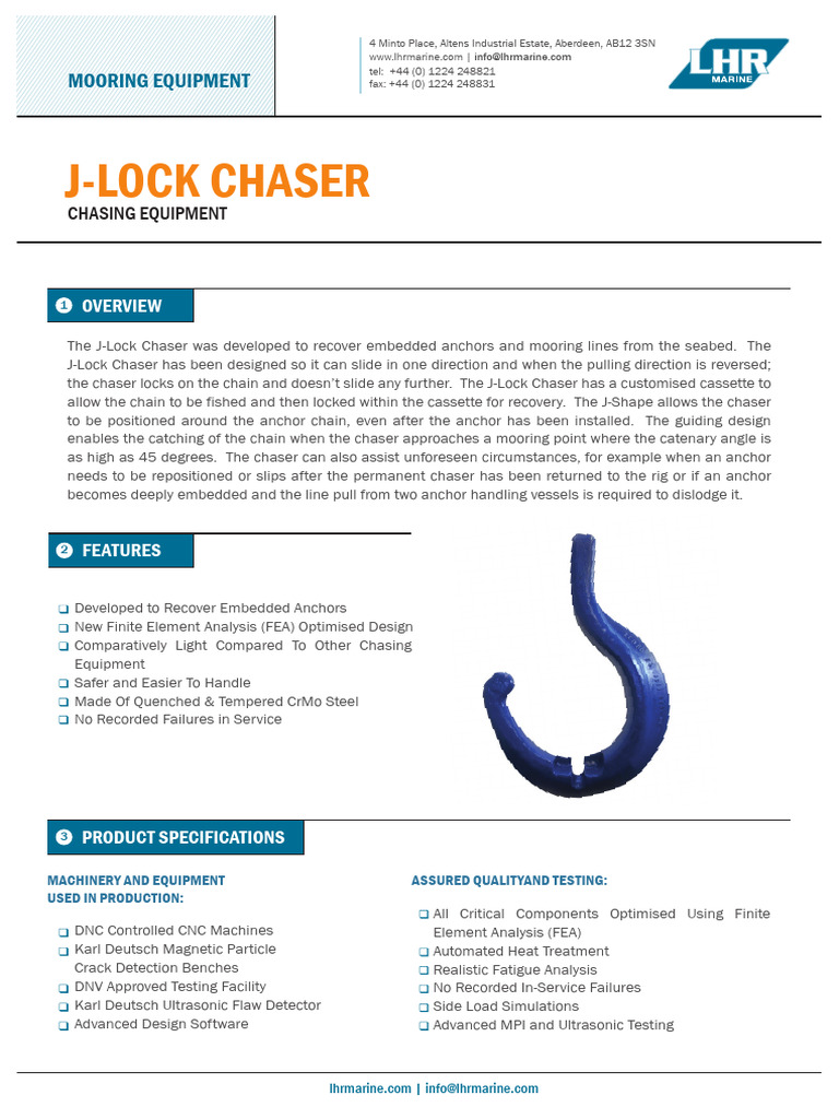 J Lock Chaser Data Sheet | PDF | Anchor | Ductility