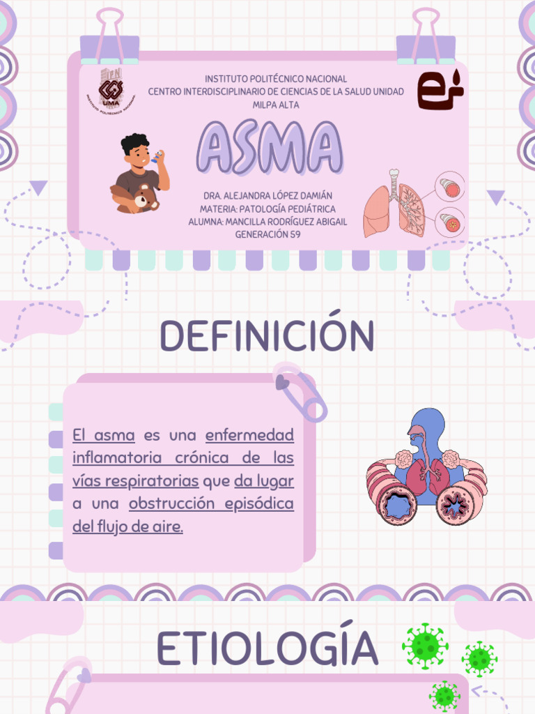 Asma Infantil: Causas y Tratamientos | PDF | Asma | Alergia