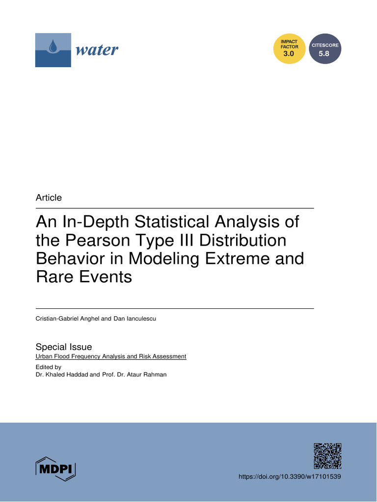 Pearson 3 - Frequency Analysis | PDF | Statistics | Forecasting