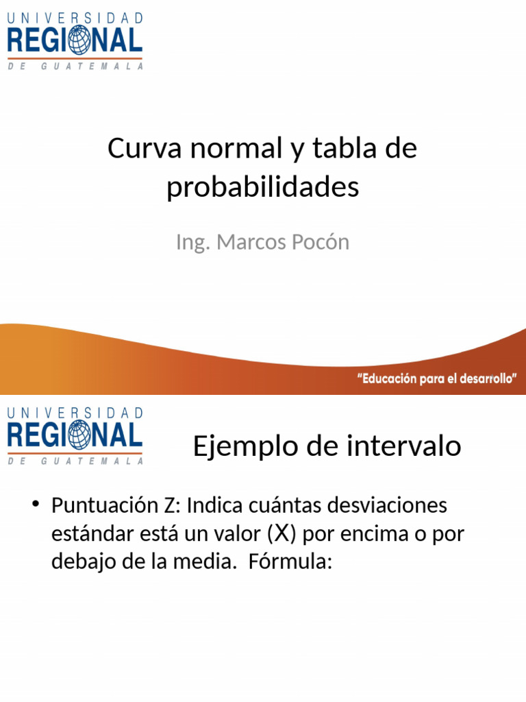 ESTADÍSTICA INFERENCIAL Clase 2 U2 | PDF | Distribución normal | Media