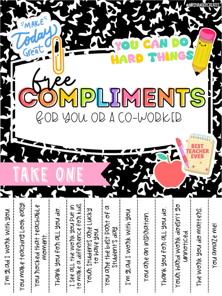 Compliments: Take One | PDF