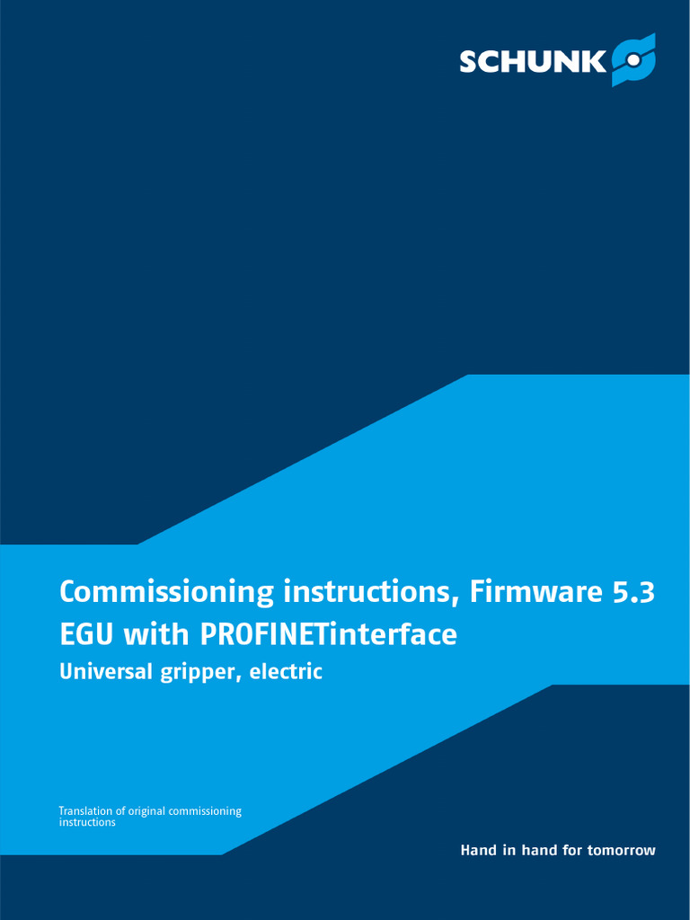 EGU V53 Commissioning instructions for PROFINET | PDF | Input/Output | Booting