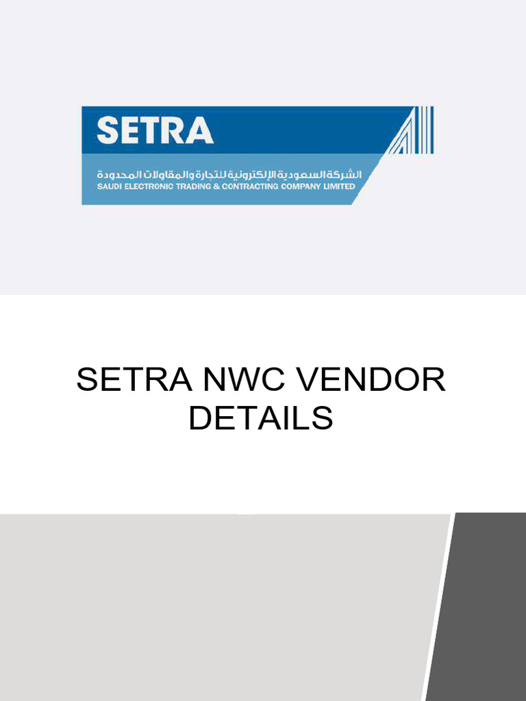 SETRA Vendorship and SIEMENS Approval | PDF | Saudi Arabia