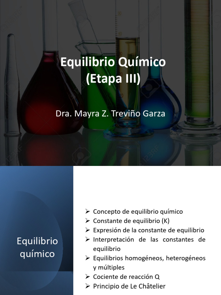Conceptos Clave del Equilibrio Químico | PDF | Equilibrio químico | Ácido