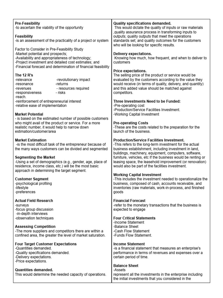 Entrepreneurship 1&2 Monthly | PDF | Feasibility Study | Investing