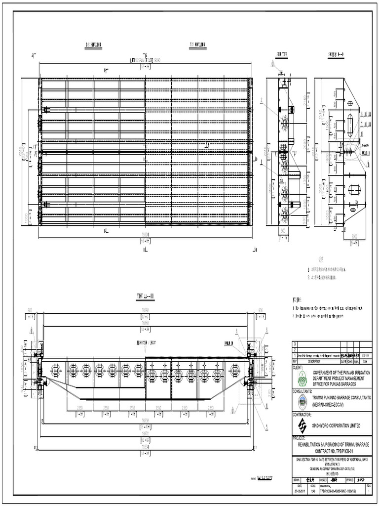 Tpbipicb-01-Ab60'-M&e-1100 (1-2) (R1) General Assembly Drawing of Gate ...