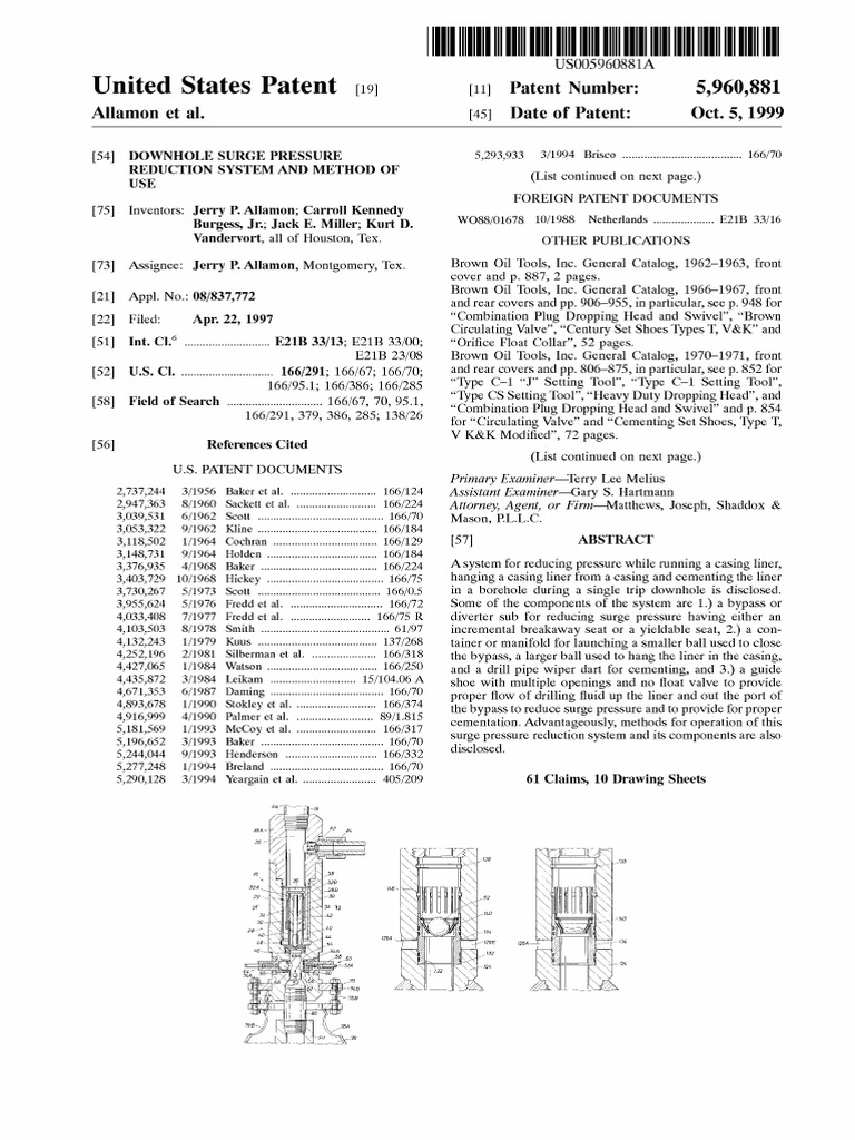 DOWNHOLE SURGE SYSTEM | PDF