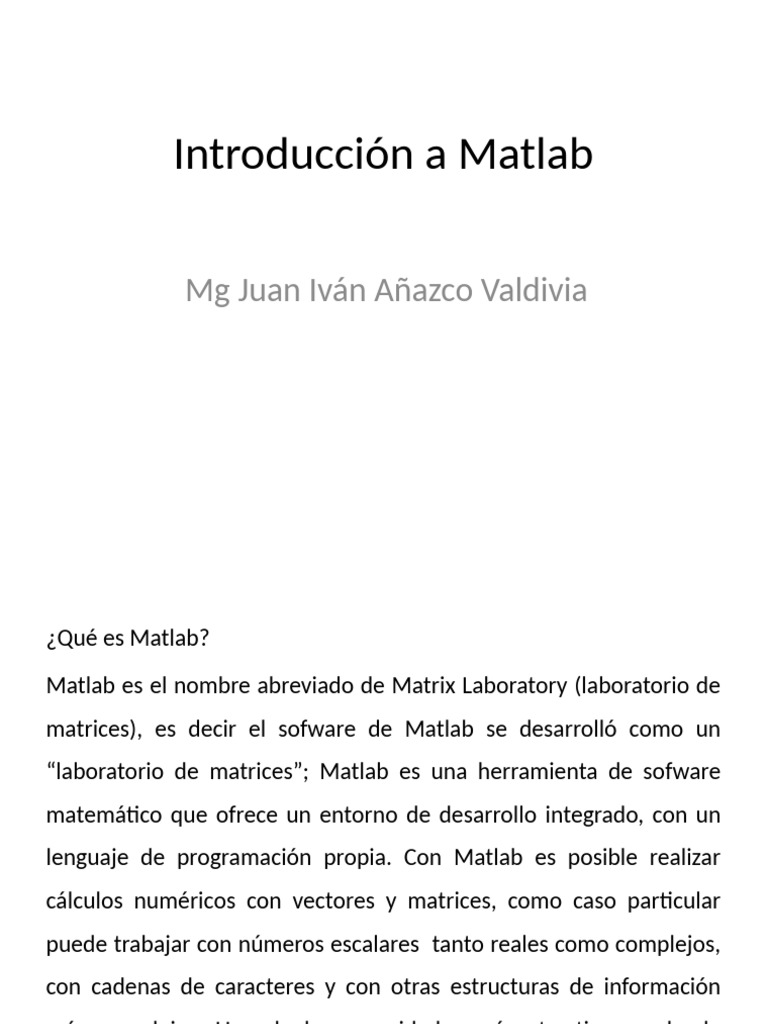 aspectos conceptuales | PDF | Matlab | Archivo de computadora