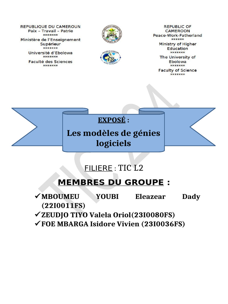 Expos _7_pages_A4_Mod les_G nie_Logiciel_Eliezer nim | PDF | Méthode ...
