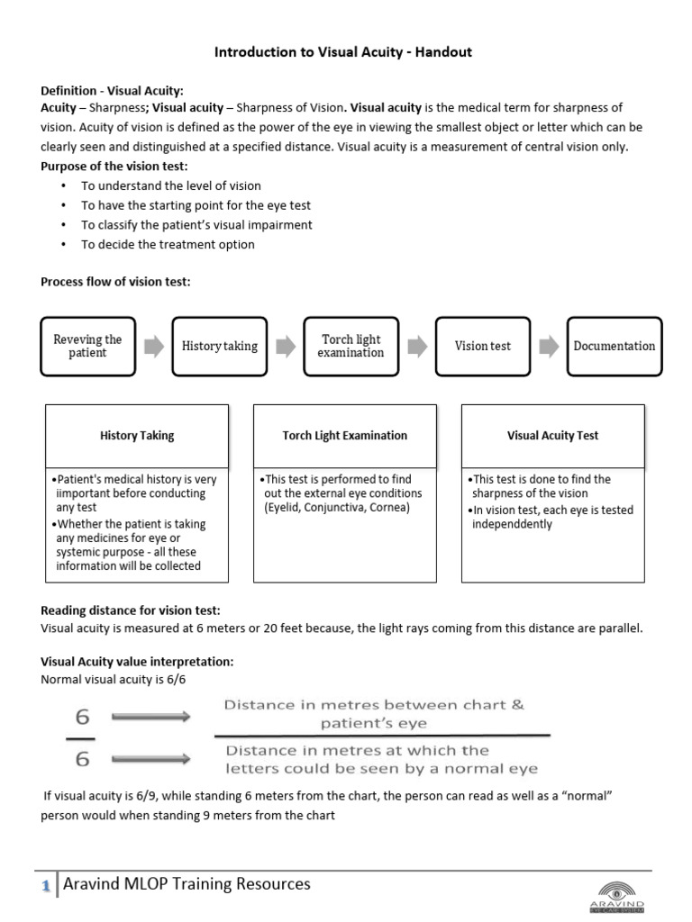 Introduction to Visual Acuity Testing | PDF | Visual Acuity | Ophthalmology